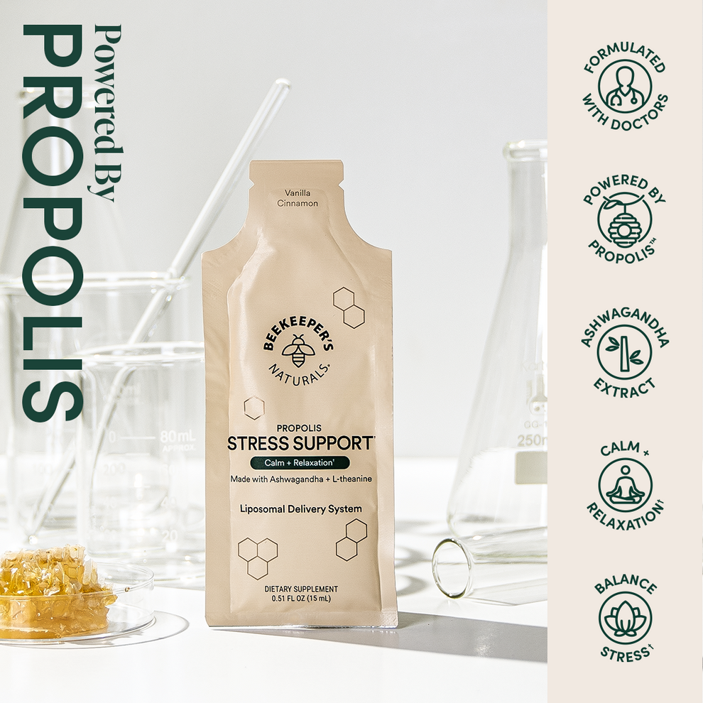 Propolis Stress Support Liposomal | Beekeeper's Naturals – Beekeeper's ...